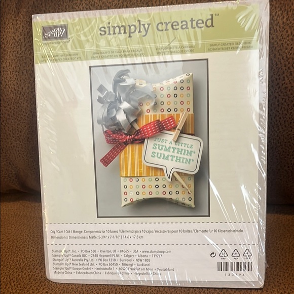 Stampin' Up! | Party Supplies | Stampin Up A Little Something Something Gift Box Simply Created ...